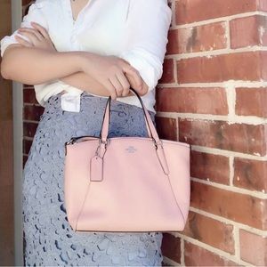 Light Pink Coach Kelsey Satchel Crossbody (Small) - Gem